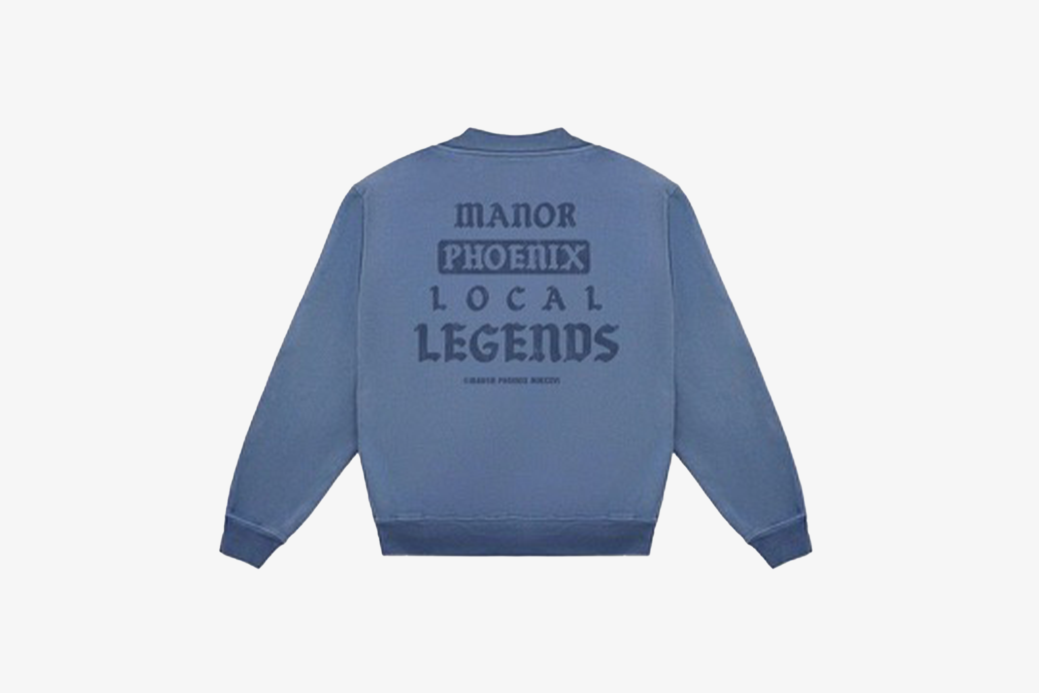 Manor "Local Legends Logo Crew" Mens - Blue – Manor.